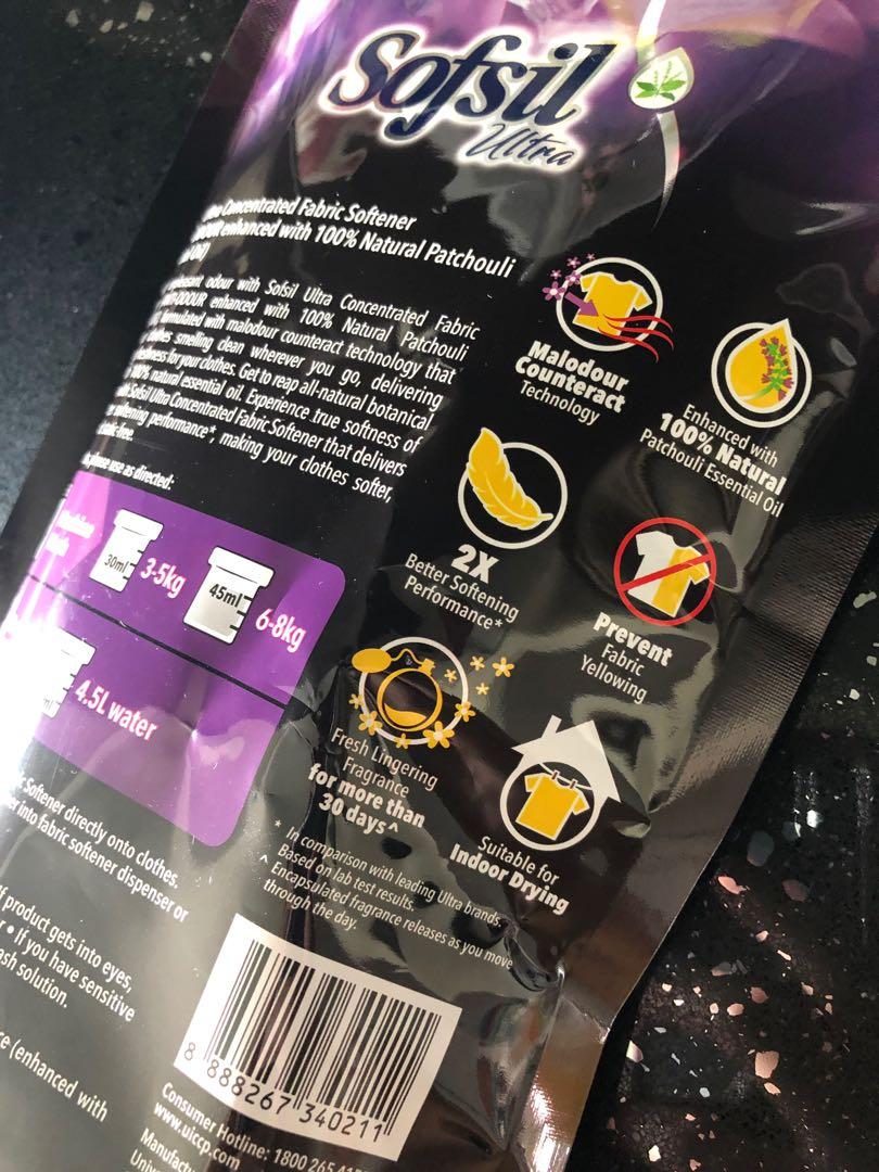 Sofsil Ultra Concentrated Fabric Softener - Anti-Odour X 7, Furniture ...