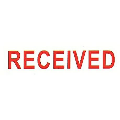 STAMP CHOP RECEIVED SHINY NR04 PRE-INKED, Hobbies & Toys, Stationery ...