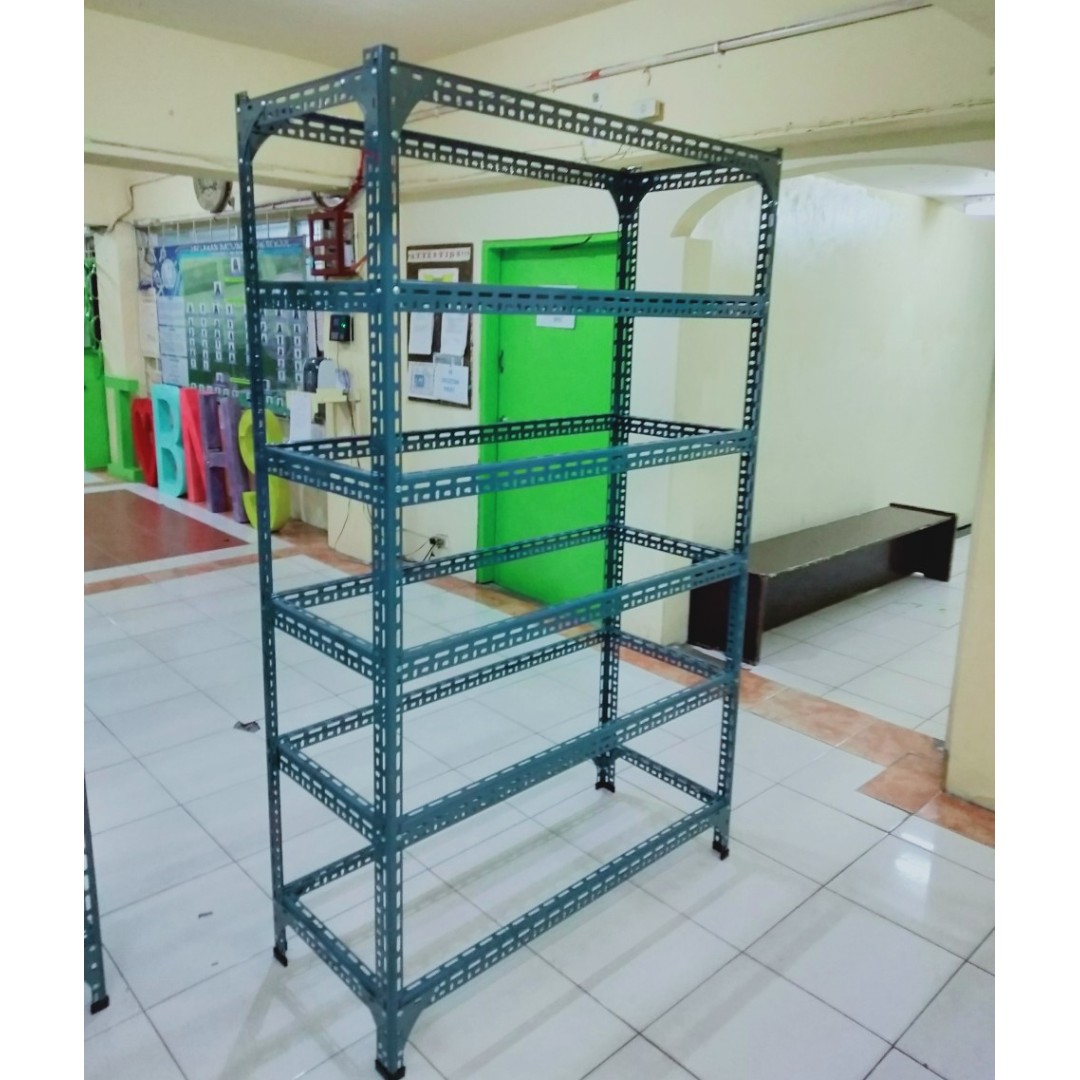 Steel Rack - Slotted Metal Frame - Bolt and Nut Powder Coated ...