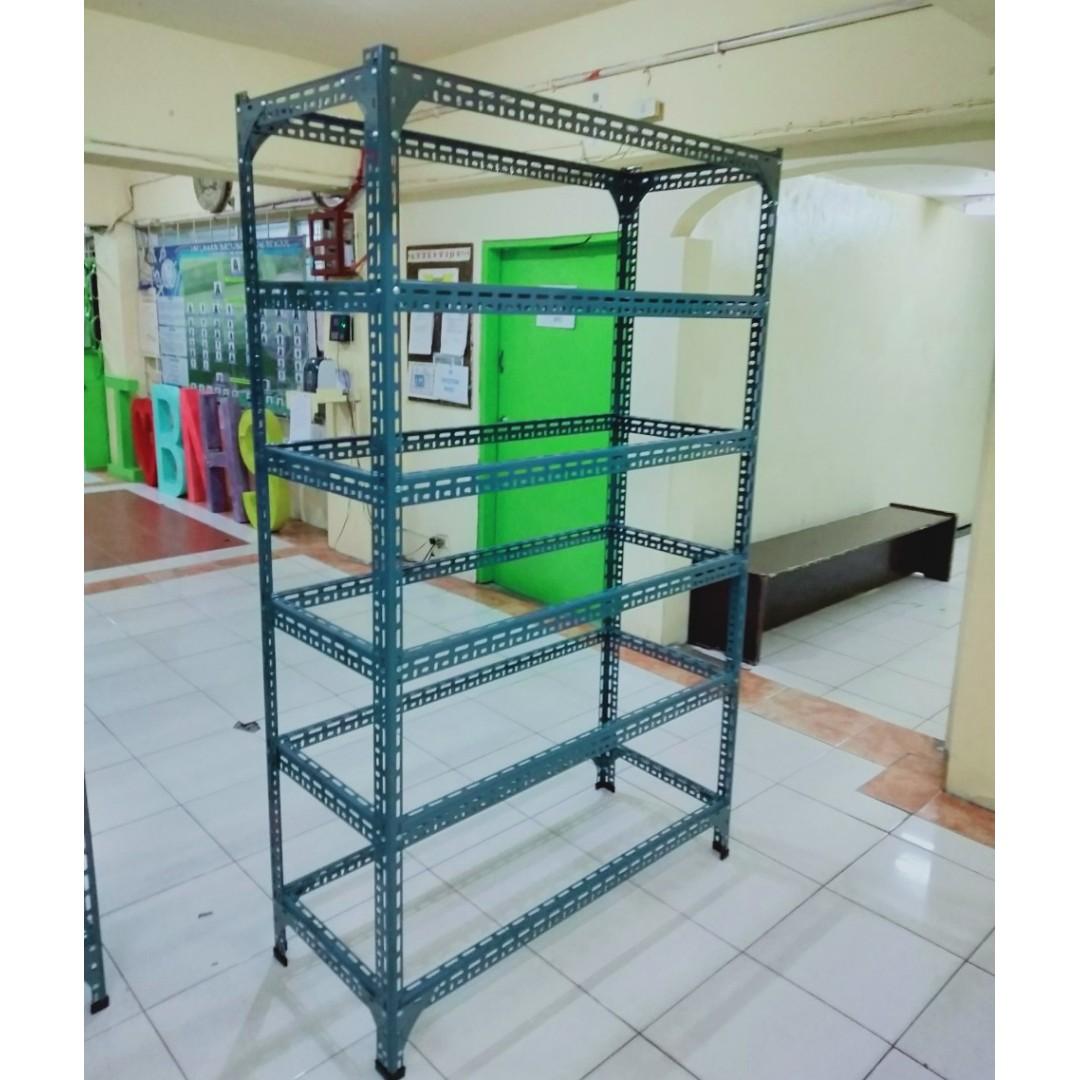 Steel Rack - Slotted Metal Frame - Bolt and Nut Powder Coated ...