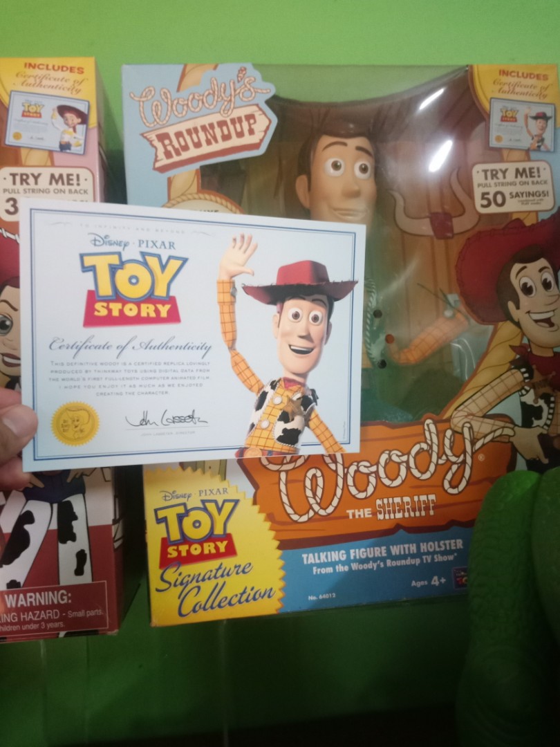 Toy Story Certificate Card Woody Signature Collection, Hobbies & Toys ...