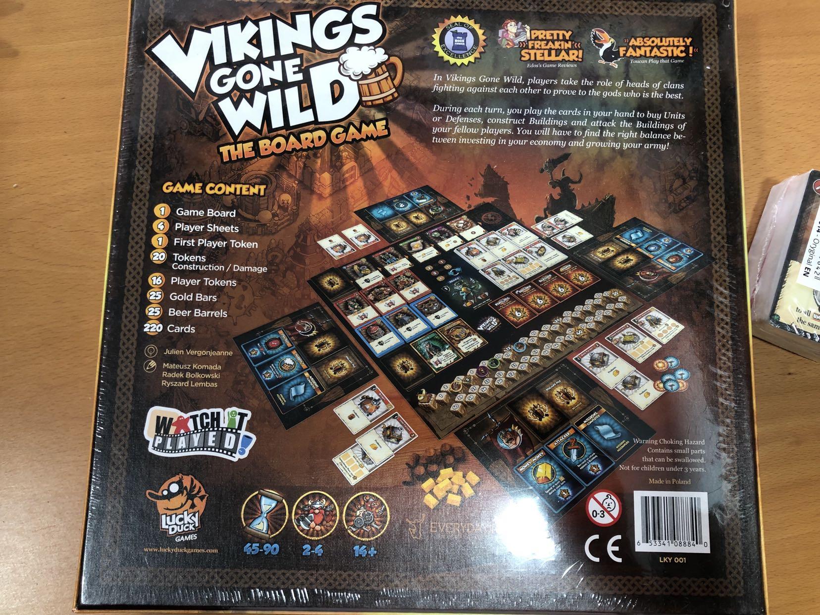 Vikings Gone Wild + Season 1 KIckstarter SG, Hobbies & Toys, Toys ...
