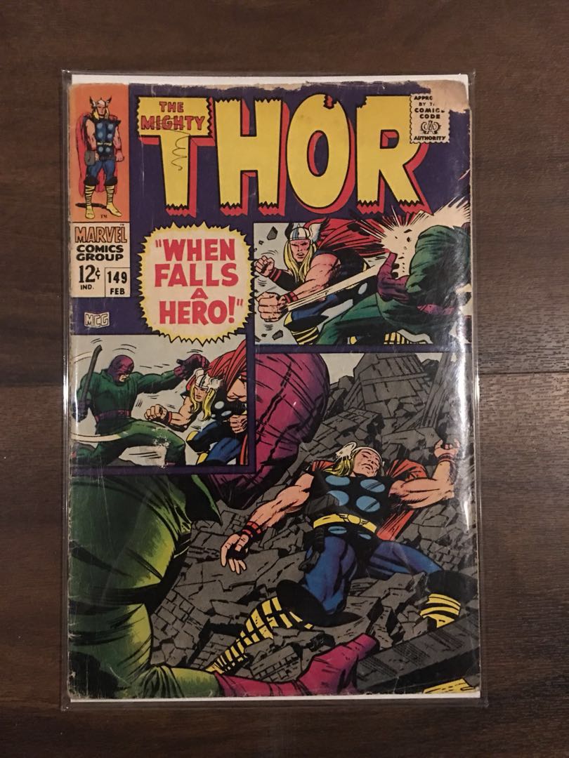Vintage 60s Thor comic book issue no. 149, Hobbies & Toys, Books ...