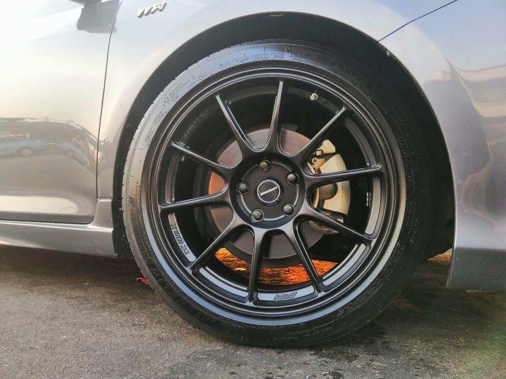 18 inch rim wedssport TC-105X, Car Accessories, Tyres & Rims on Carousell