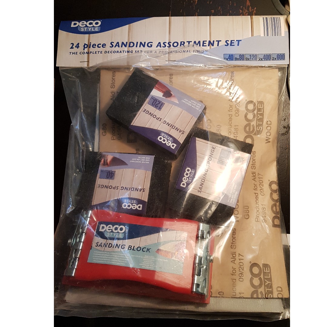 24 Piece Sanding Assortment Set - sanding block, paper etc, Hobbies ...