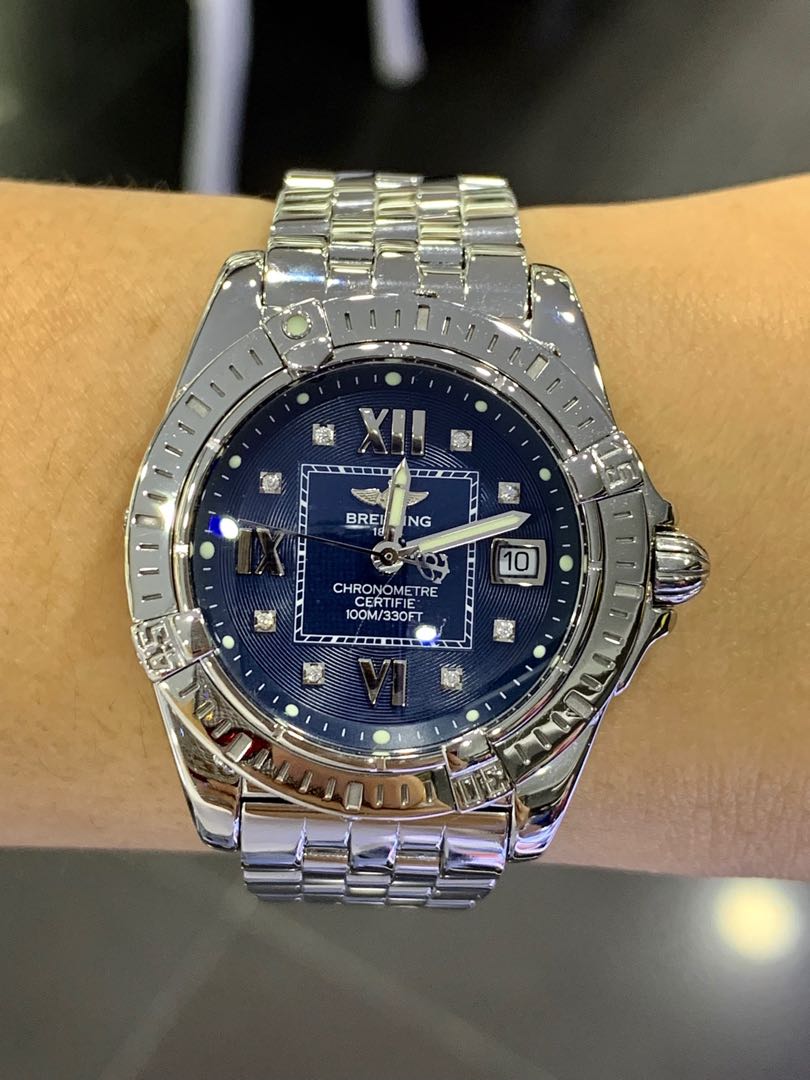 Breitling cockpit lady's Diamond watch 32mm, Luxury, Watches on Carousell