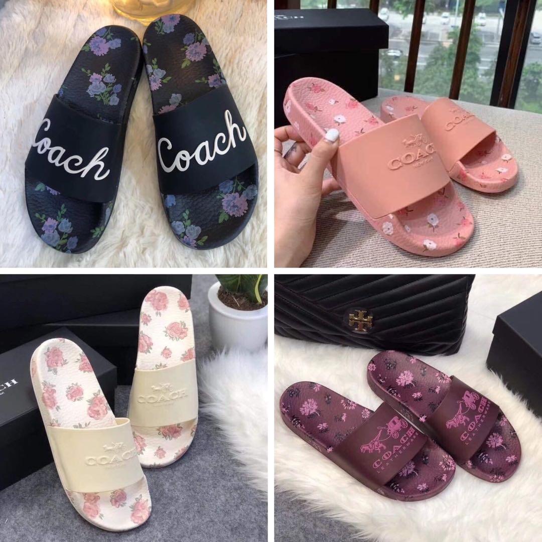 Coach Slides, Women's Fashion, Footwear, Flats & Sandals on Carousell