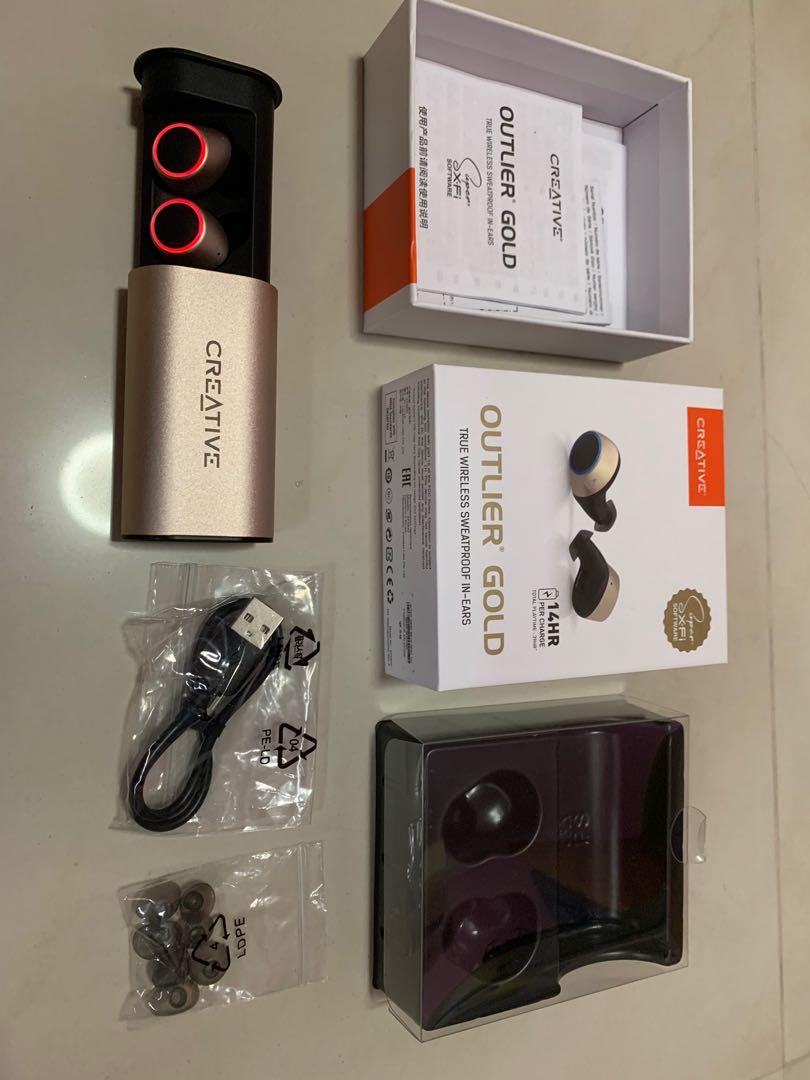 Creative outlier gold, Audio, Earphones on Carousell
