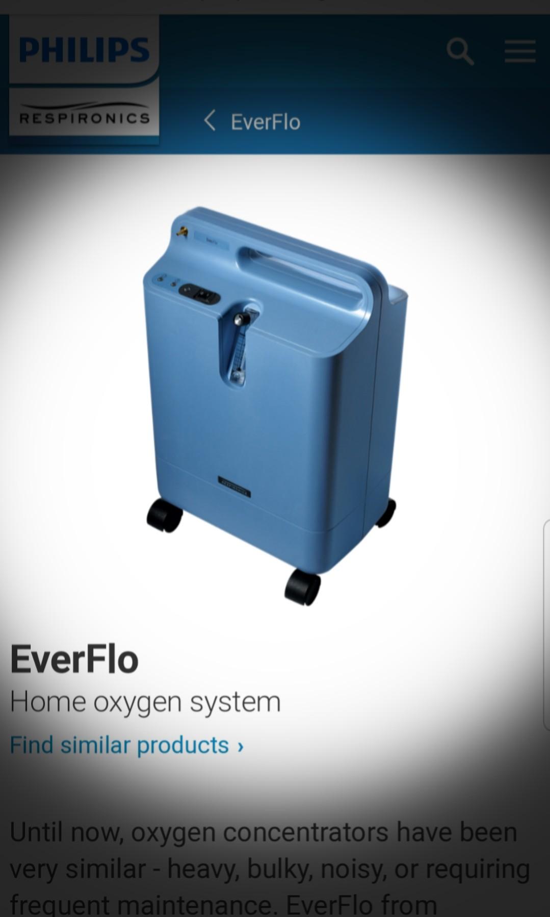 Everflow Oxygen Concentrator, Health & Nutrition, Assistive ...