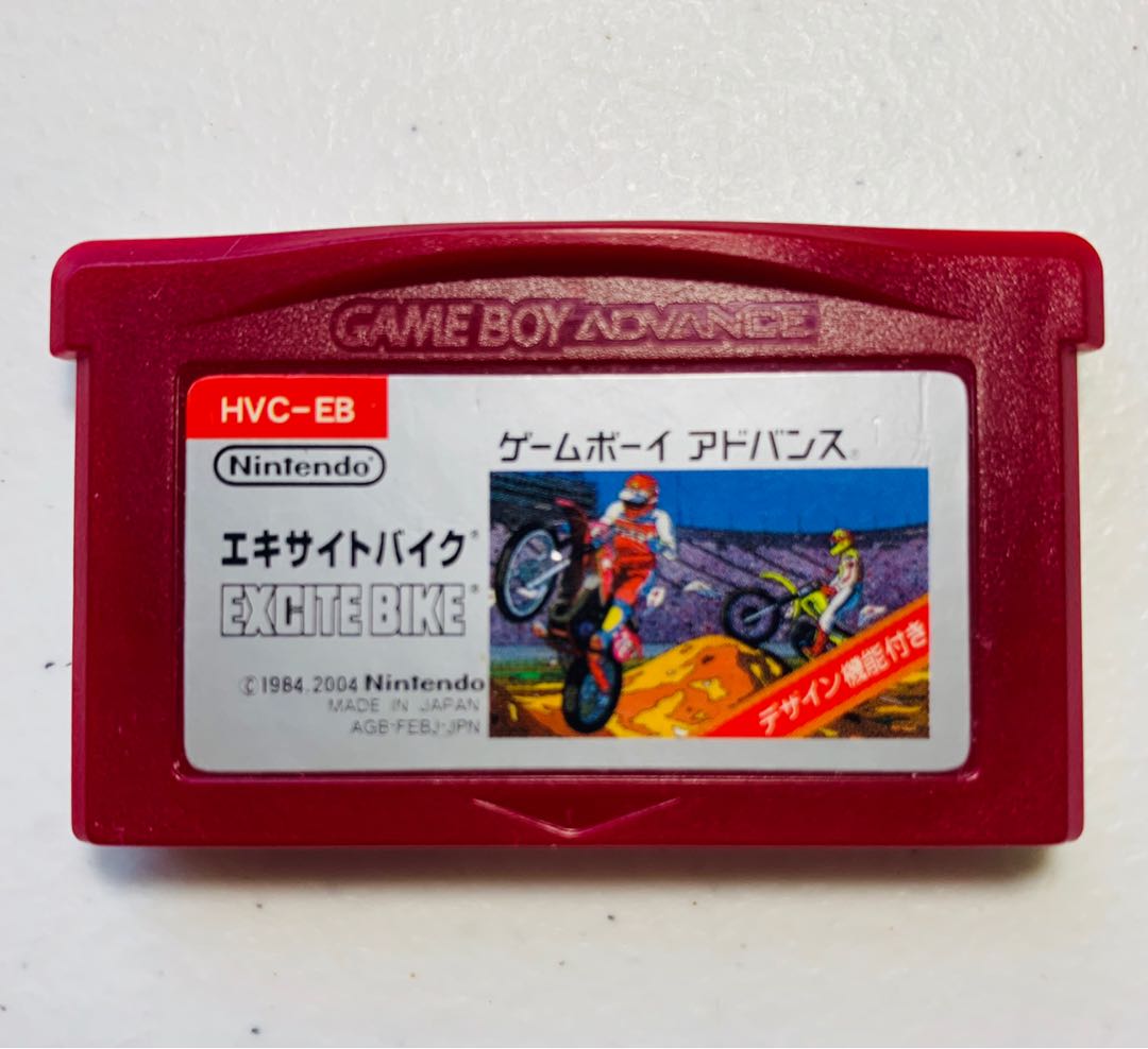 Excite Bike Famicom mini Gameboy Advance, Video Gaming, Video Games ...