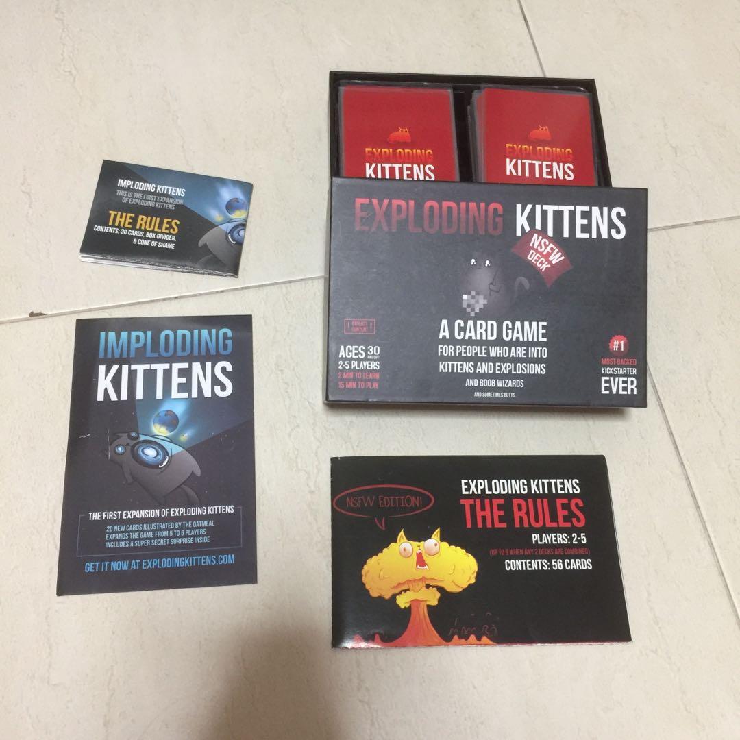 Exploding Kittens & Imploding Kittens Card Game, Hobbies & Toys, Toys ...