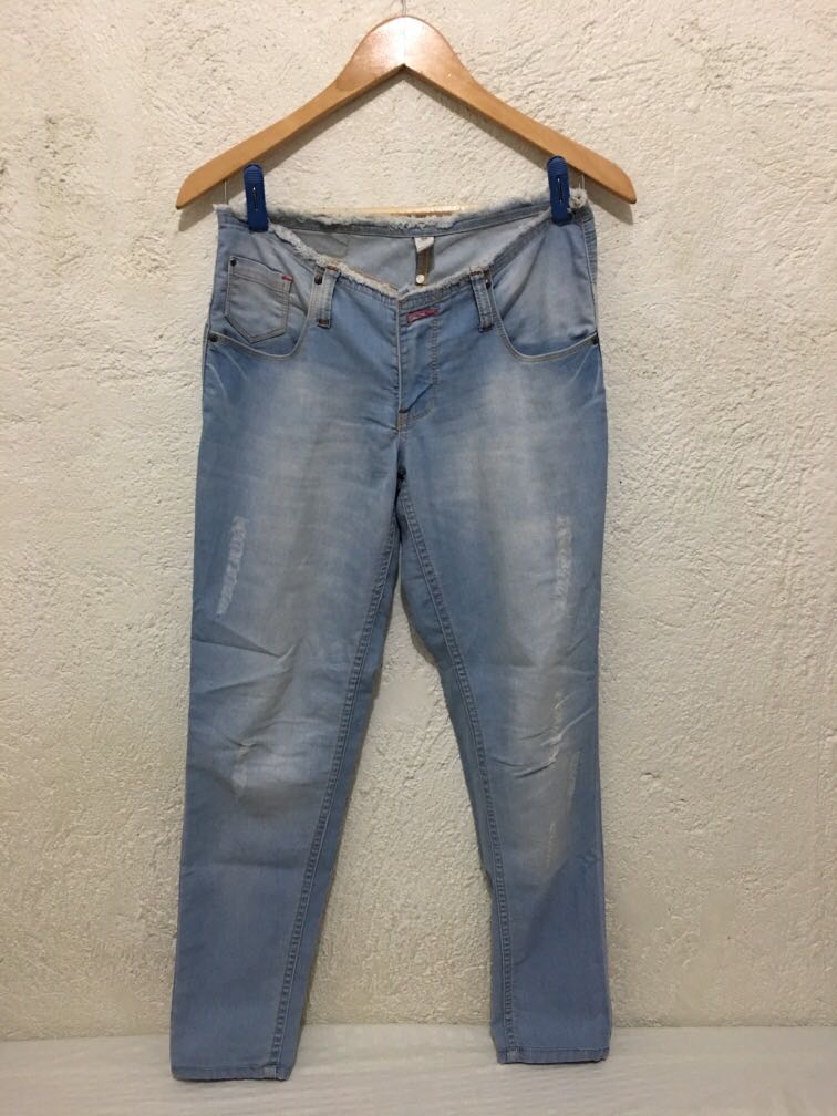 Freshgear denim pants * acid-washed blue, Women's Fashion, Bottoms ...