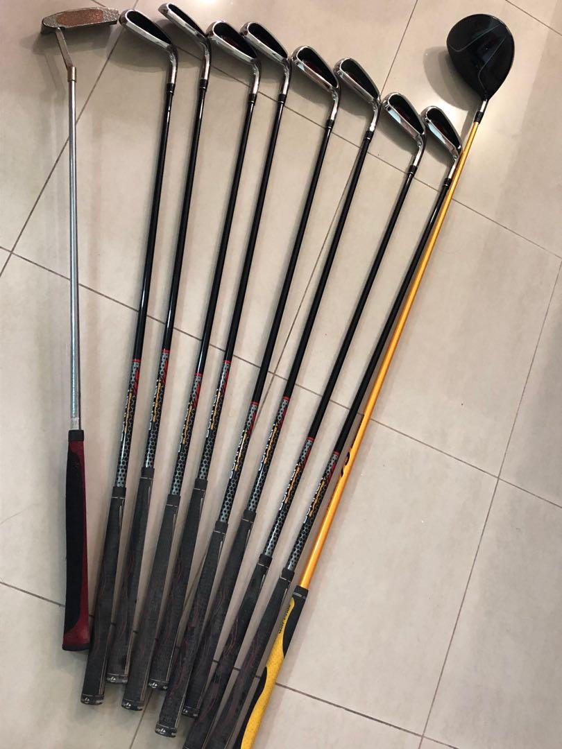 Golf Set-Taylor Made Burner Iron Set and Driver, 1 Katana Putter ...