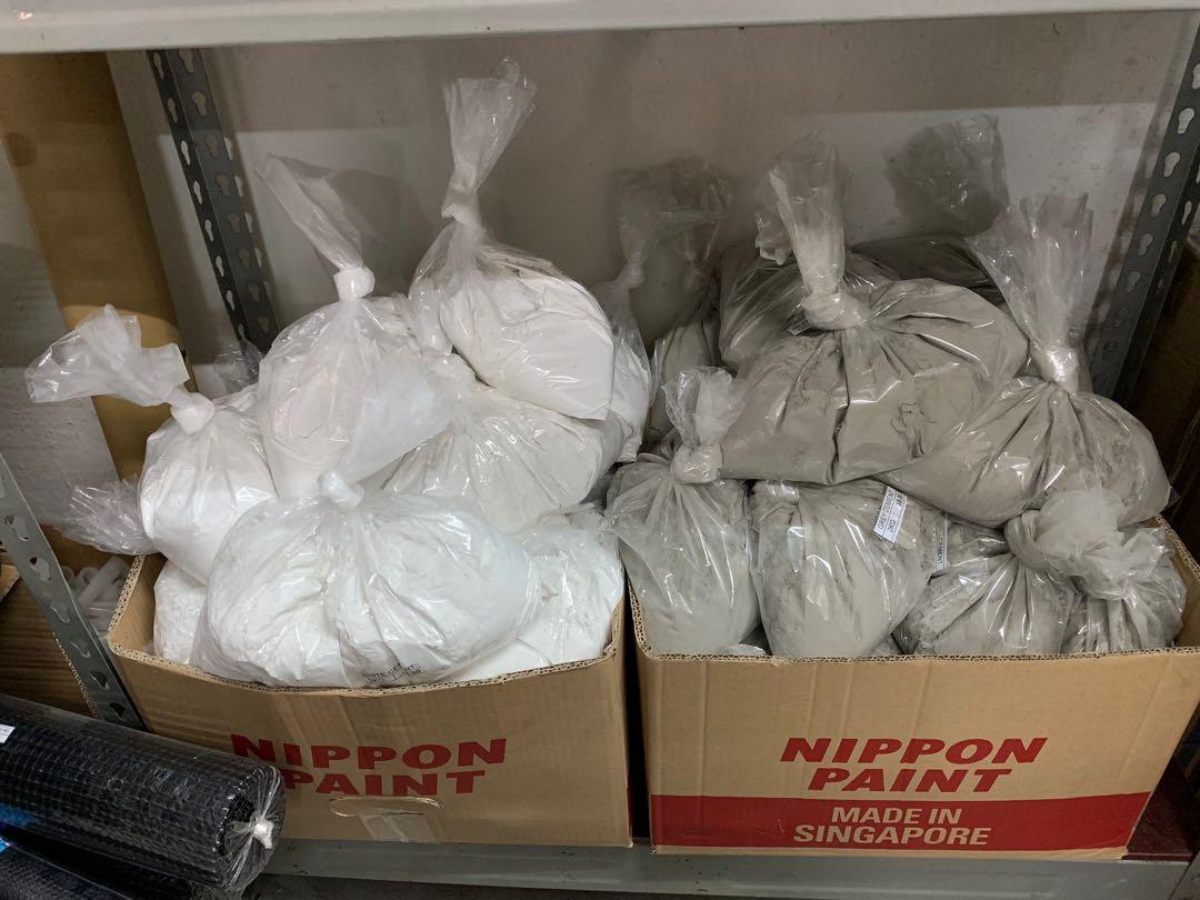 Grey/white Cement & Cornice Powder, Furniture on Carousell