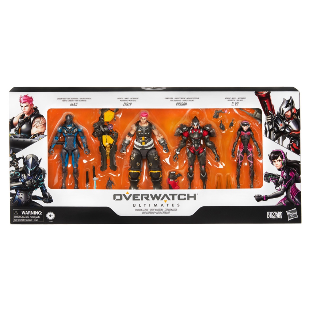 Hasbro - Overwatch Ultimates - Carbon Skins - Genji, Zarya, Pharah, D ...
