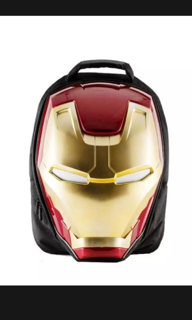 Iron Man 3d Touch Induction Luminescence Bag backpack Canvas Bag Marvel ...