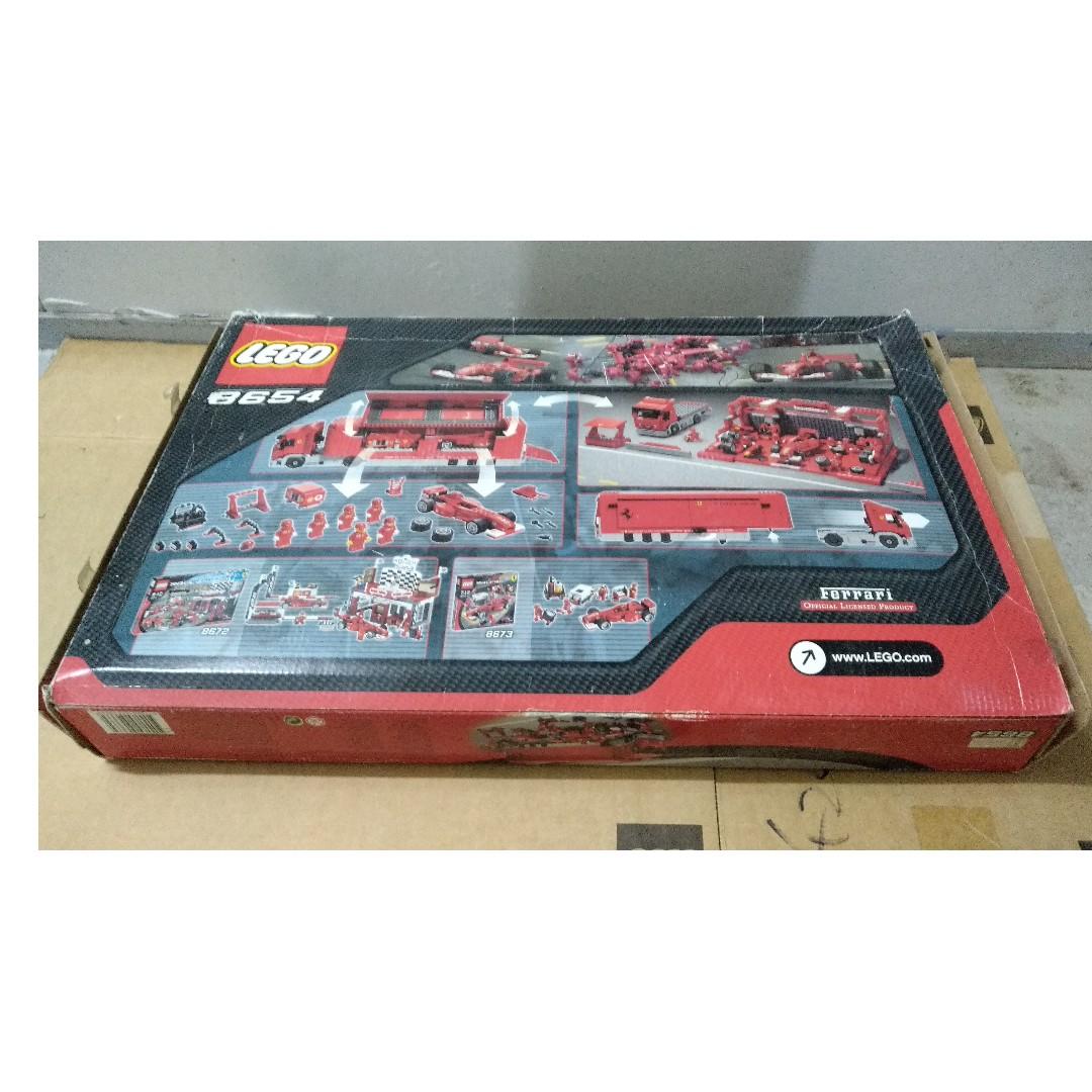 Lego 樂高 8654 Scuderia Ferrari Truck 已開封 盒殘, 興趣及遊戲, 玩具 & 遊戲類 - Carousell