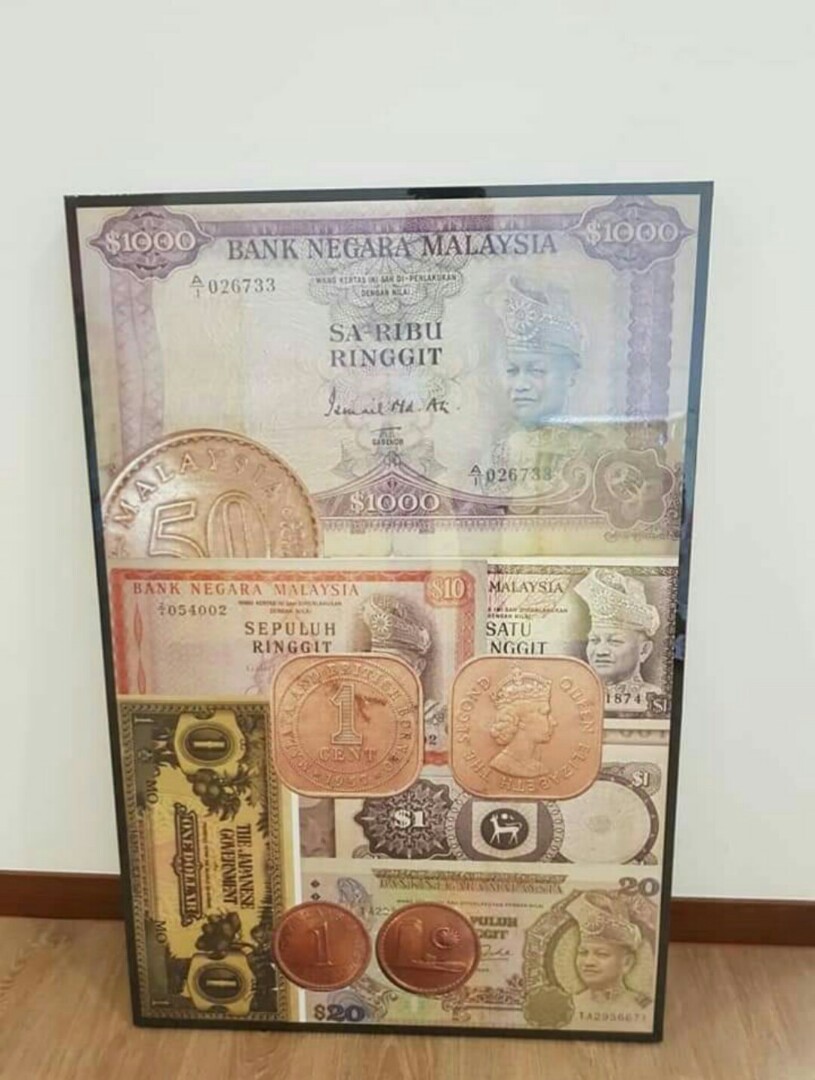 MALAYSIAN BANKNOTES, PAST SERIES WALL FRAME, UNFRAME, Hobbies & Toys ...