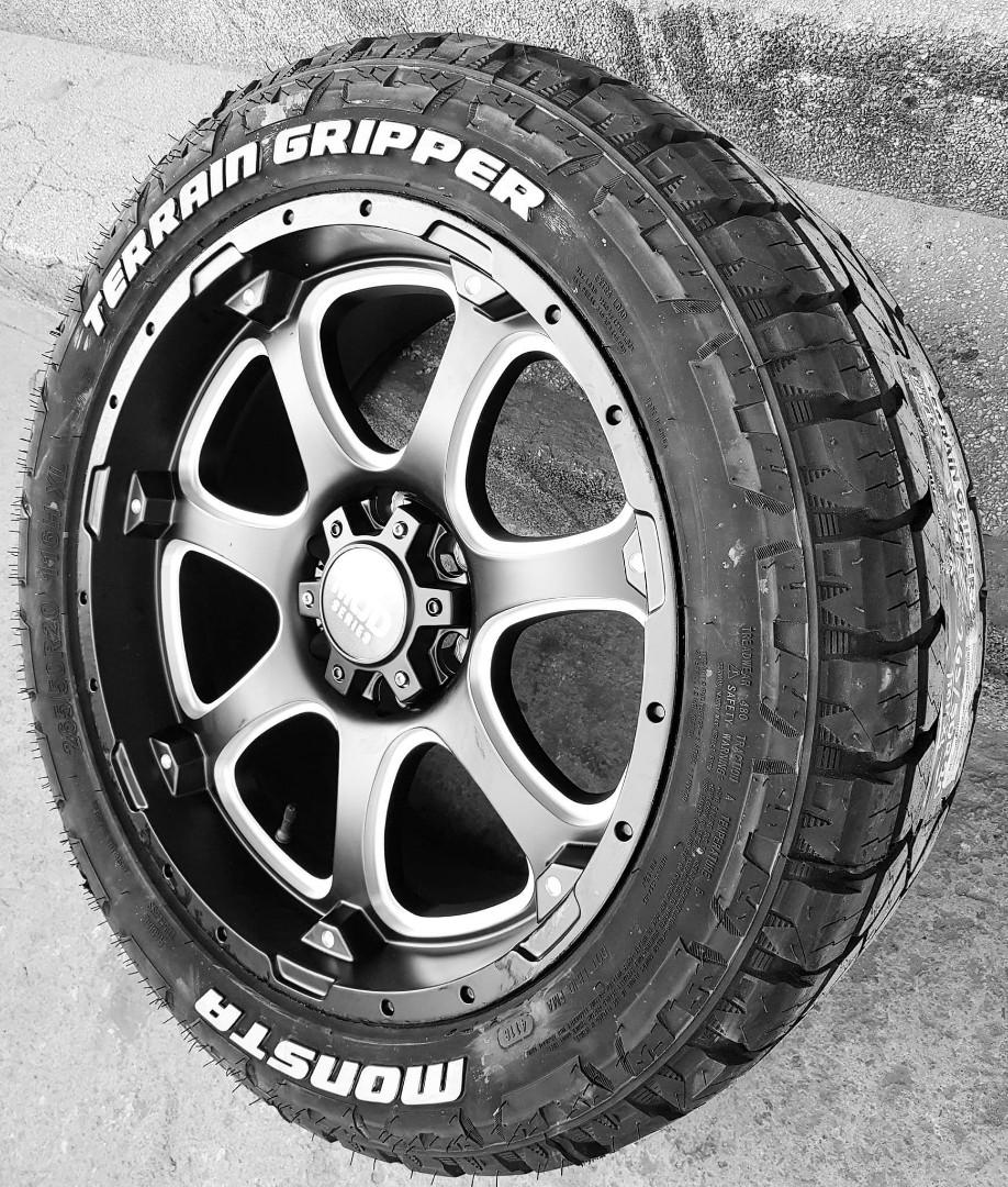 Monsta 265 50 rim 20 Tires all terrain original deferred pay opt, Car ...