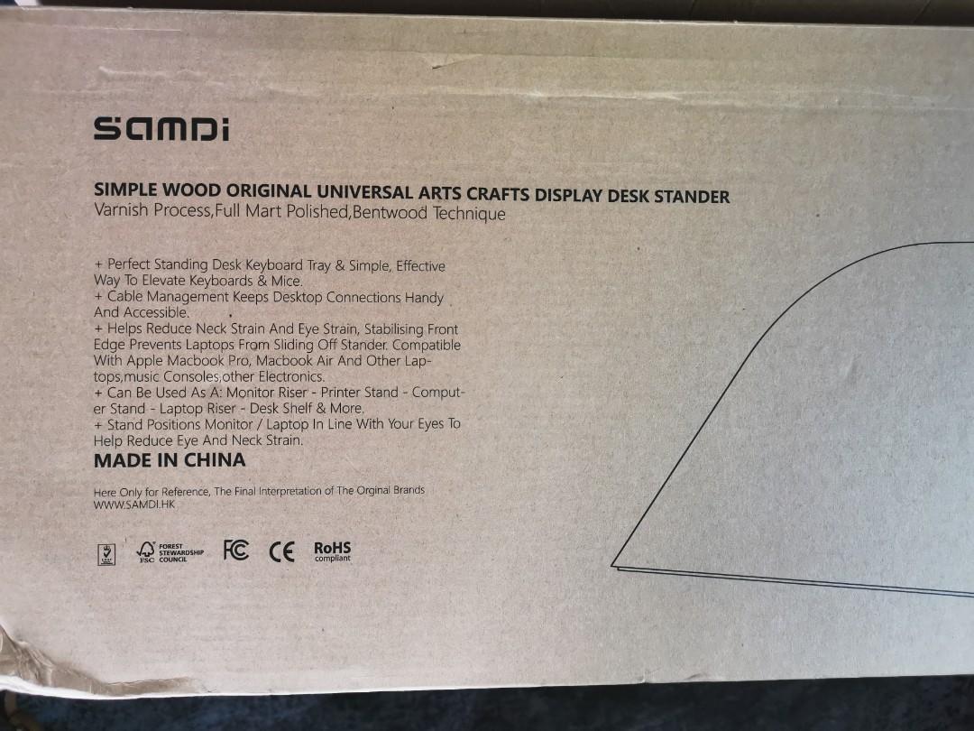 SAMDI Universal Wooden Laptop Stand in Birch, Mobile Phones & Gadgets ...