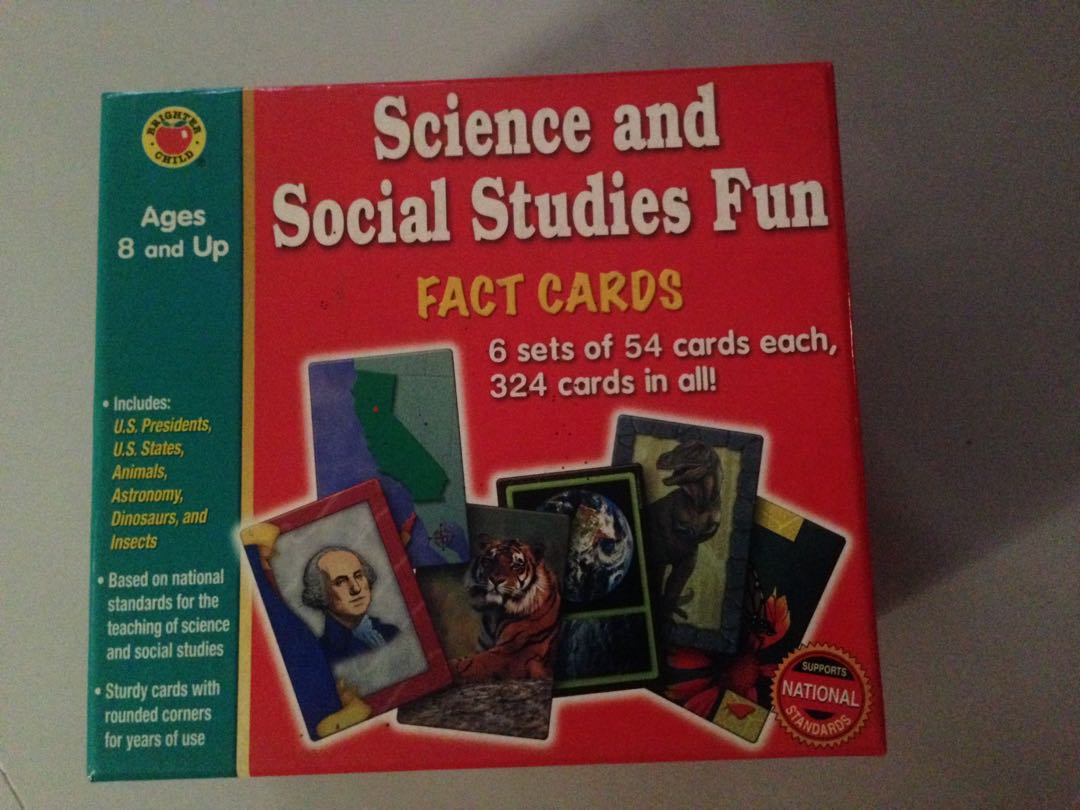 Social and Science Fun Fact Cards, Hobbies & Toys, Books & Magazines ...