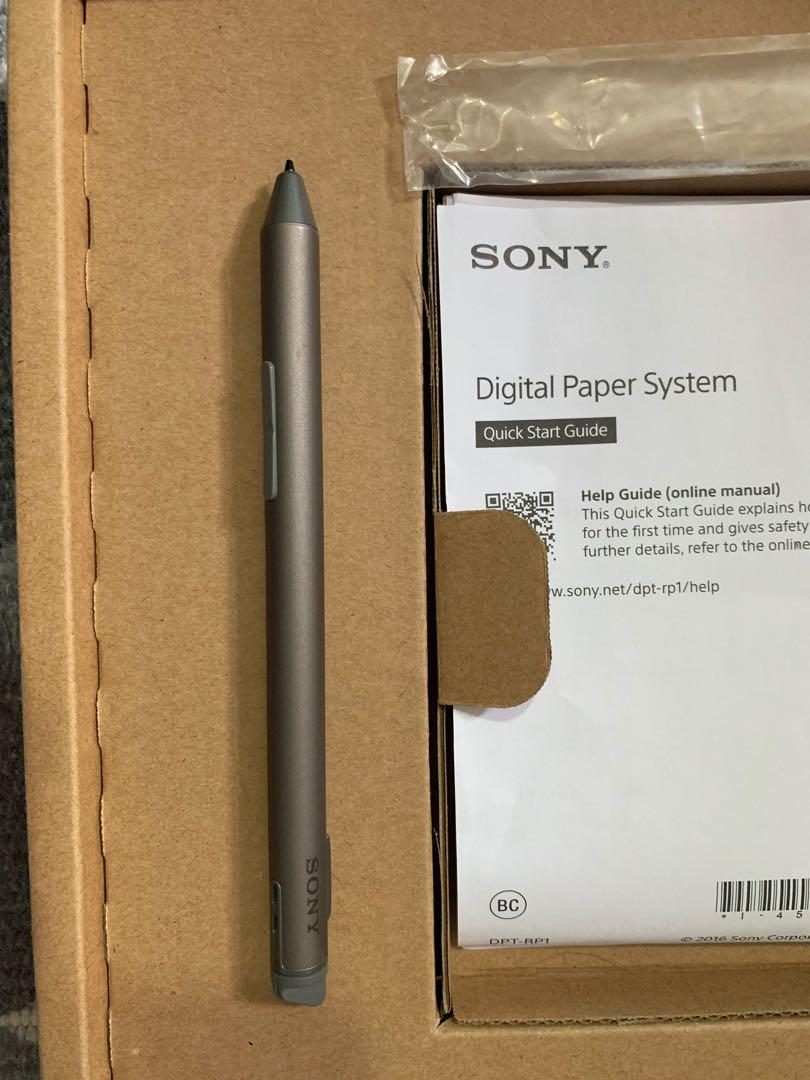 Sony Digital Paper DPT RP1 Black 13.3’ 幾乎全新 見圖, 音響器材, 可攜式音響設備 on Carousell