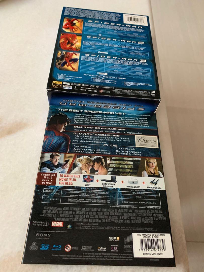 Spider-Man Collection (4 Blu Ray Movies), Hobbies & Toys, Music & Media ...