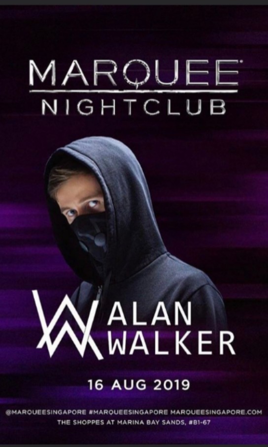 Alan Walker 16 Aug @ Marquee, Tickets & Vouchers, Local Attractions ... Alan Walker 16 Aug @ Marquee, Tickets & Vouchers, Local Attractions ...