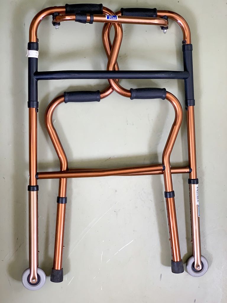 Aluminium Foldable Walking Frame with wheels, Assistive Devices ...