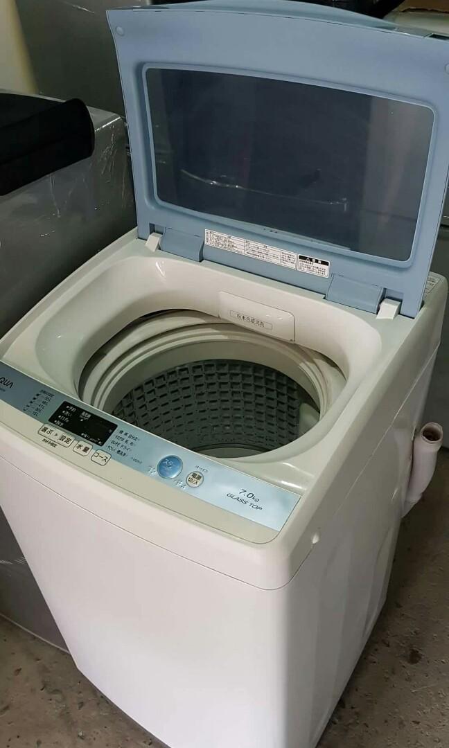Aqua Japan 2nd hand washing machine, TV & Home Appliances, Washing ...