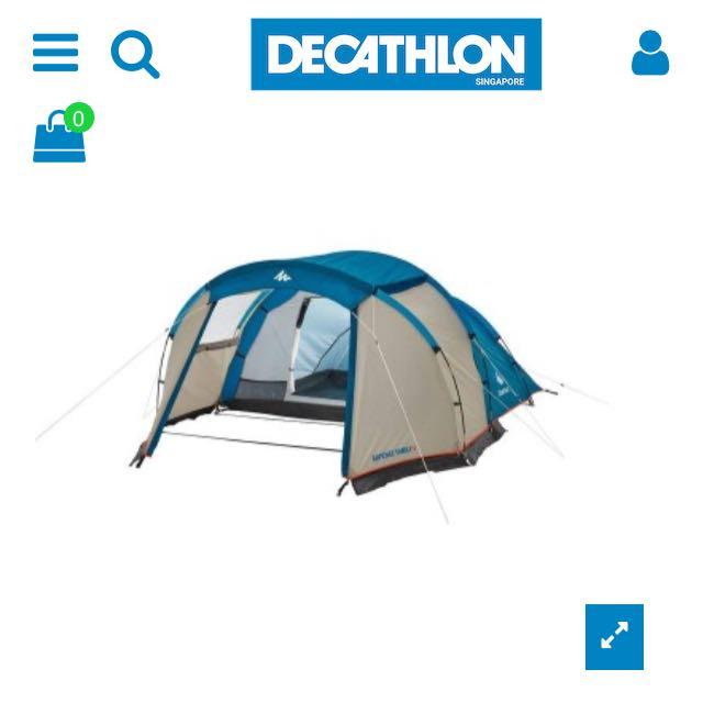 Arpenaz Family 4 Camping Tent, Sports Equipment, Hiking & Camping on ...