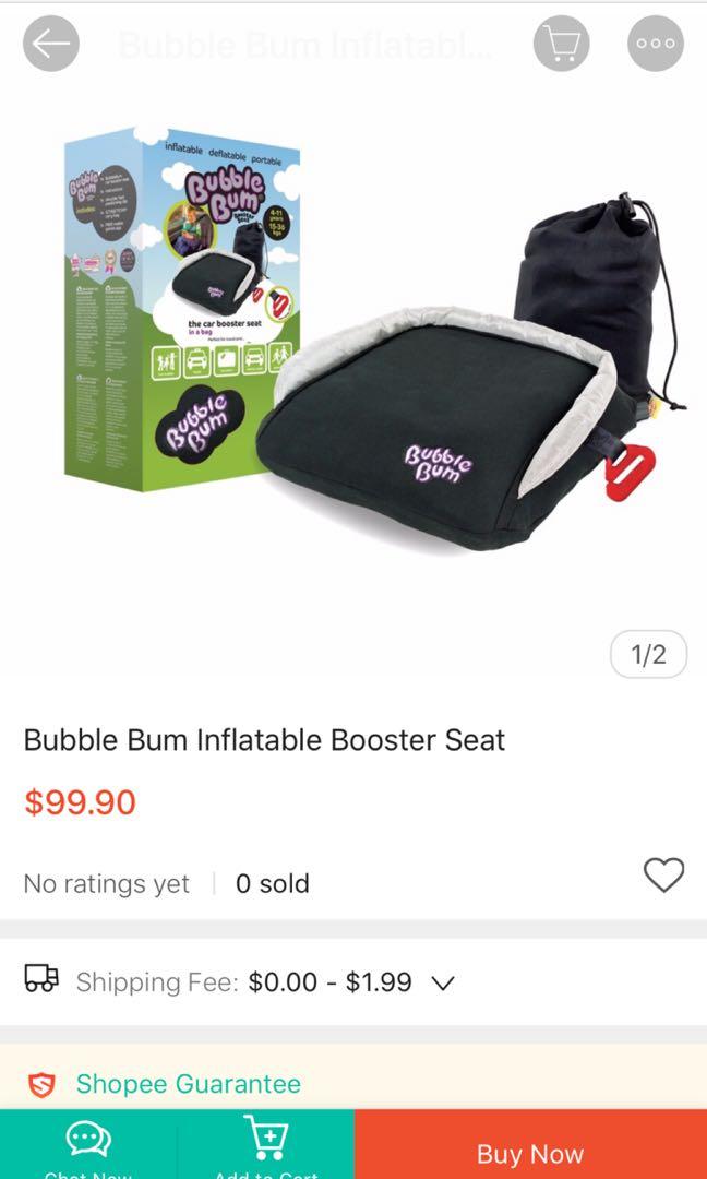 Bubble bum inflatable car booster seat, Everything Else on Carousell