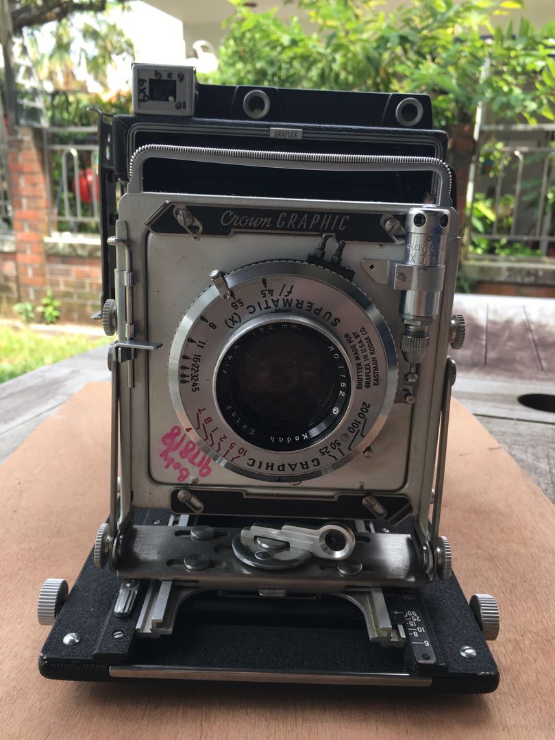 Crown Graphic TOP Rangefinder Ektar, Photography, Cameras on Carousell