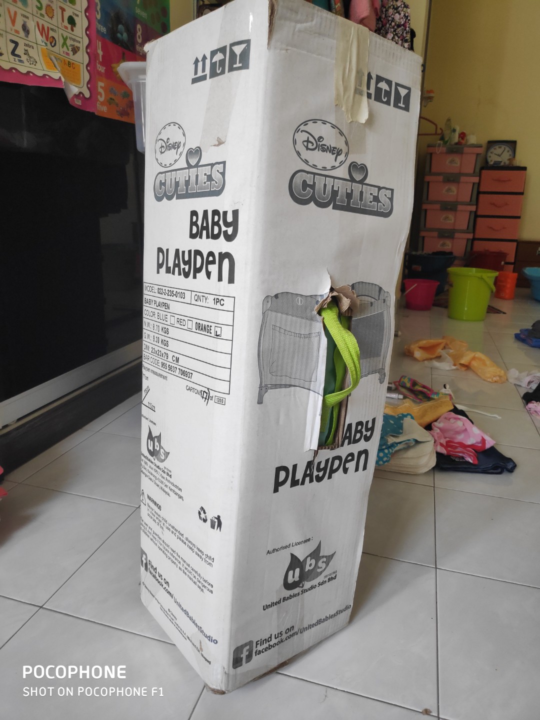 Disney Cuties Baby Playpen, Babies & Kids, Baby Nursery & Kids Furniture, Cots & Cribs on Carousell