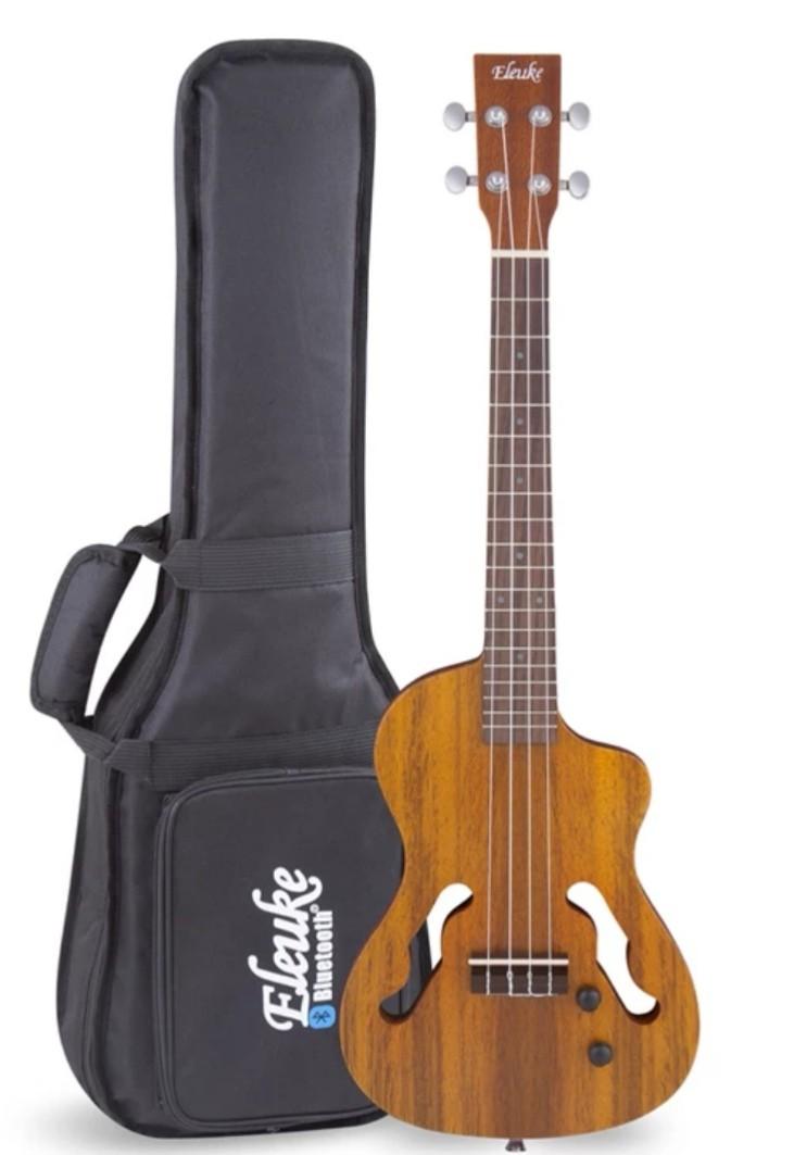 Electric Ukulele 電子ukulele eleuke silent 靜音 ukulele, 興趣及遊戲, 音樂、樂器 & 配件 ...