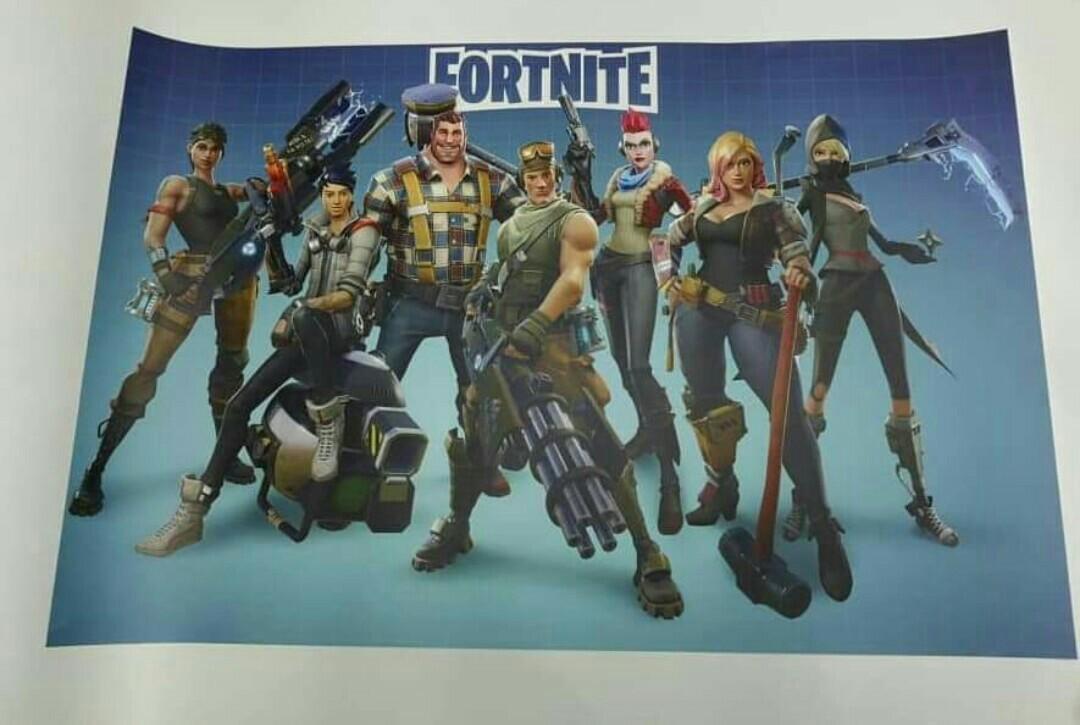 FORTNITE EPIC GAME POSTER, GAMER WALL ART POSTER DECOR, Video Gaming ...