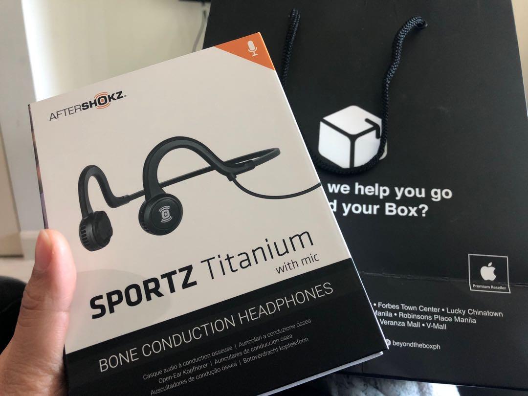 Headphone - Aftershokz Sportz Titanium with Mic, Audio, Headphones ...