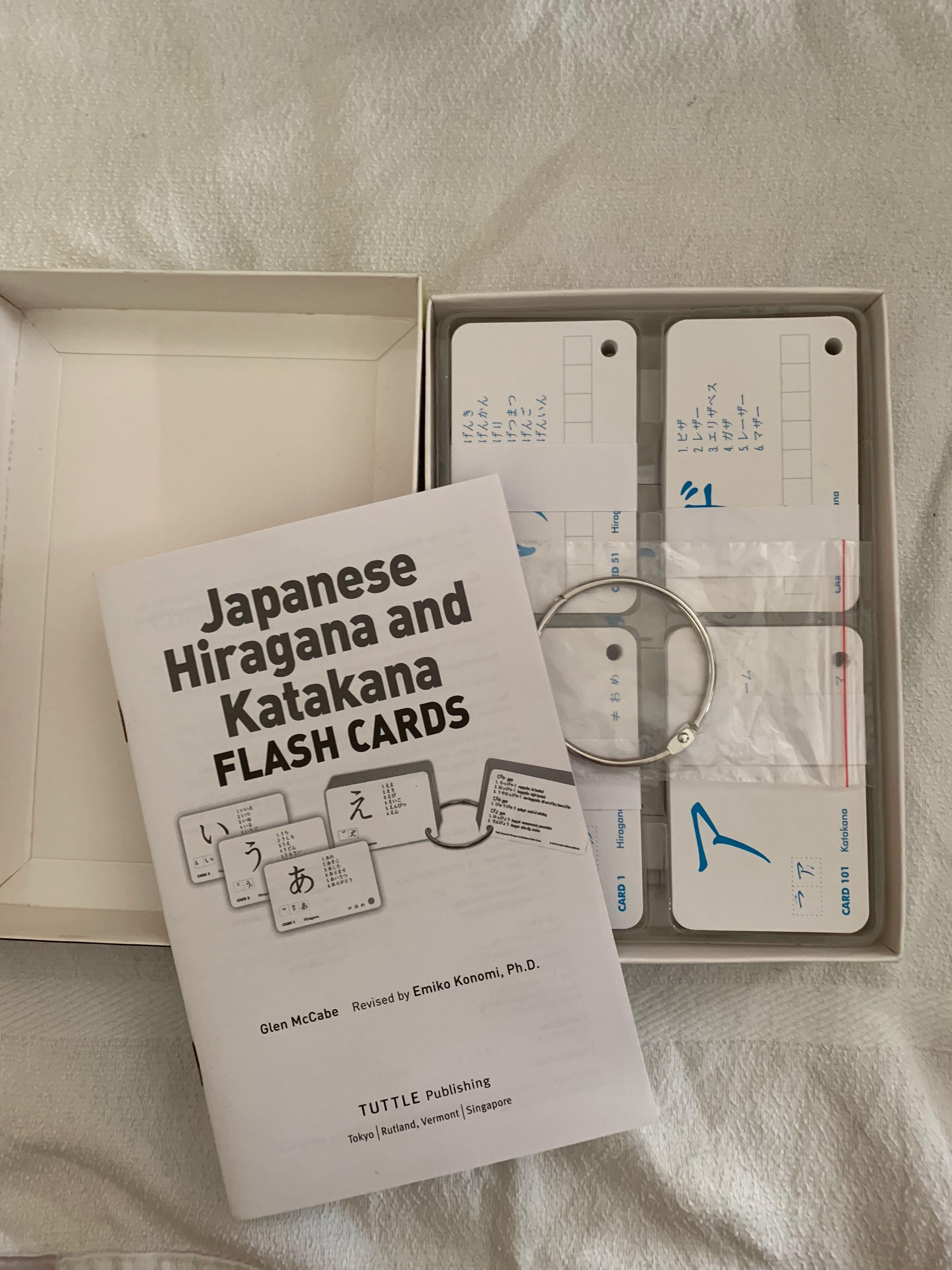 Japanese Hiragana and Katakana Flashcards, Hobbies & Toys, Books ...