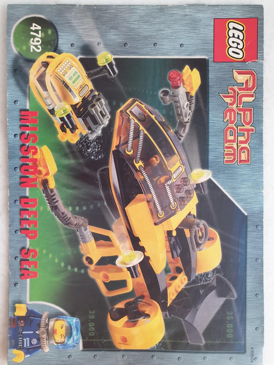 Lego 4792 Alpha Team Mission Deep Sea - Navigator and ROV, Hobbies ...