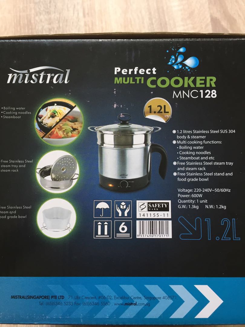 Mistral perfect Multi cooker MNC128 (NEW), TV & Home Appliances ...