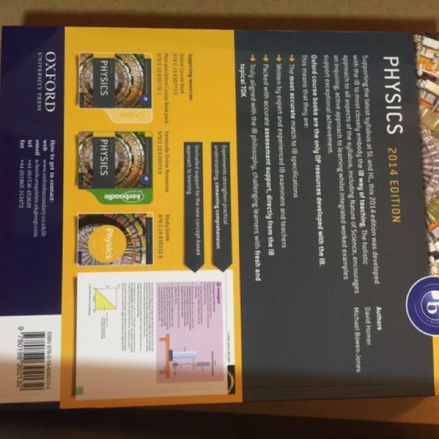 New IB Physics SL textbook, Hobbies & Toys, Books & Magazines ...