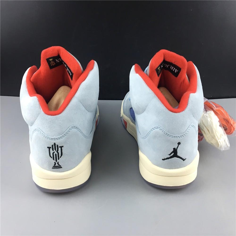 Nike Air Jordan 5 Ice Blue x Trophy Room, Men's Fashion, Footwear ...