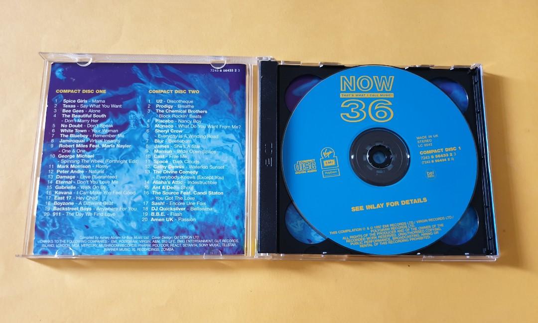 Now 36 - That's What I Call Music! A 2CD, 40 Tracks Compilation Album ...