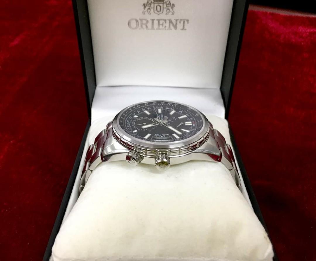 Rare Orient Dual Time Automatic Watch, Luxury, Watches on Carousell