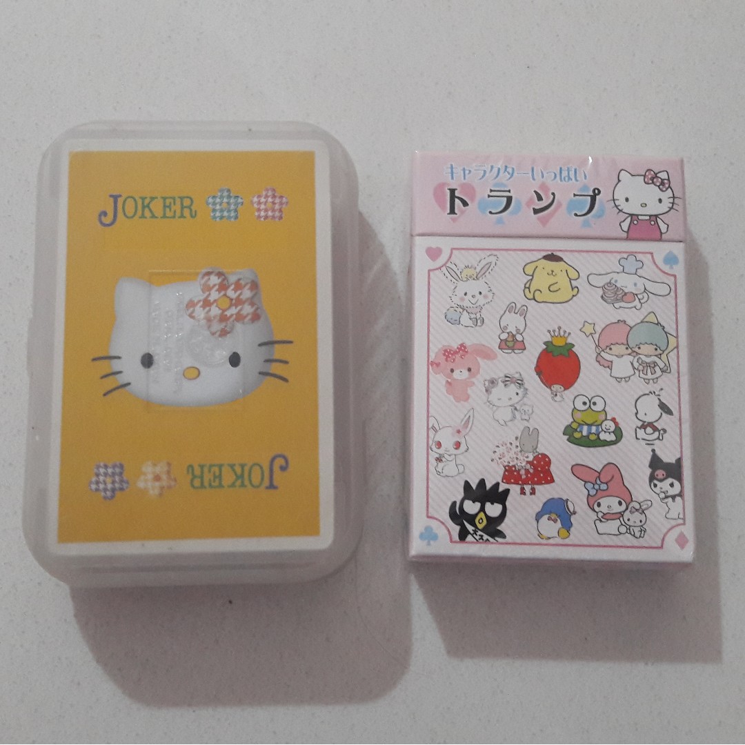 Sanrio character hello kitty playing cards poker card, Toys & Games ...