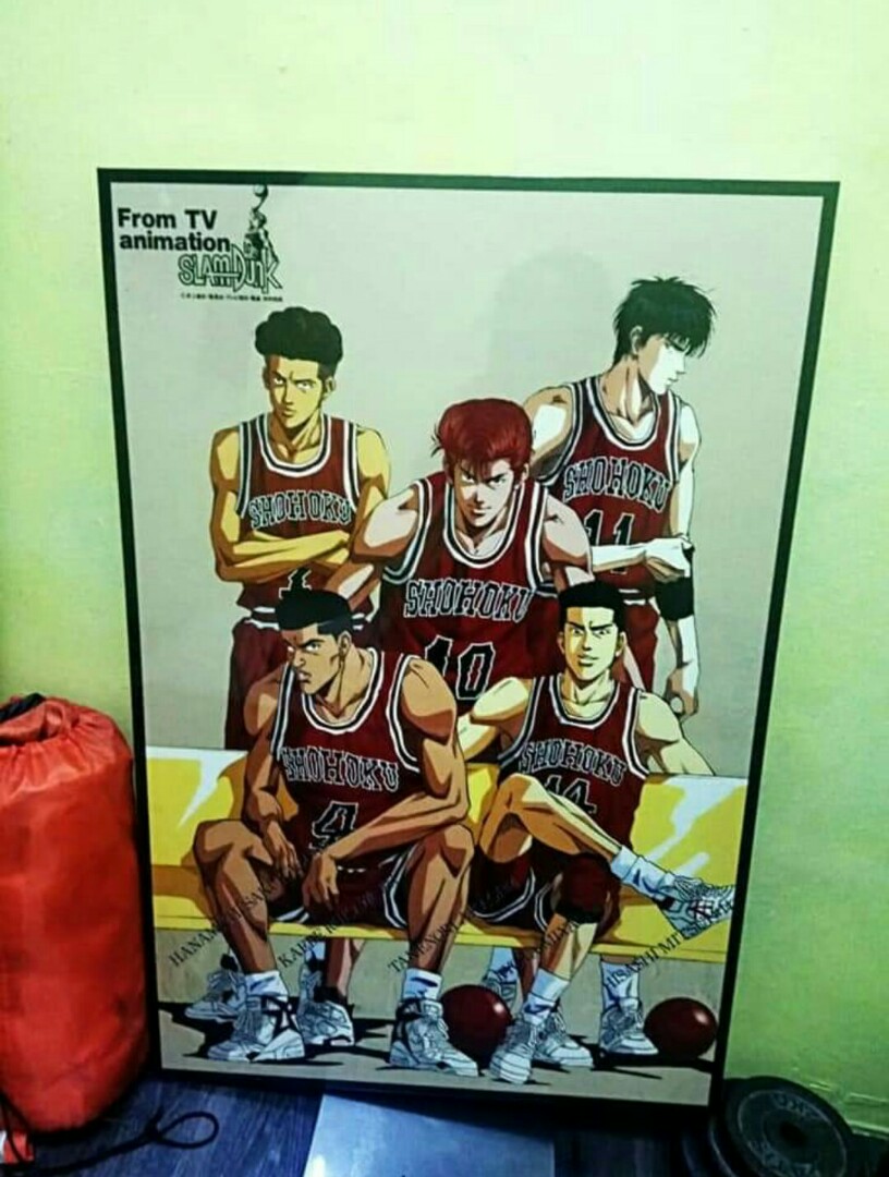SLAM DUNK POSTER FRAMED, HOME ANIME WALL ART, UNFRAME, Hobbies & Toys ...