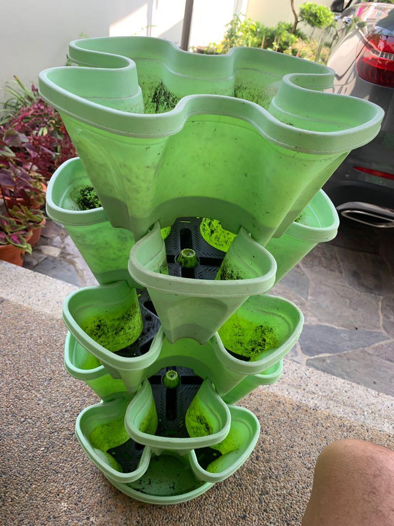 Stack of 6 pots, Furniture & Home Living, Gardening, Pots & Planters on ...