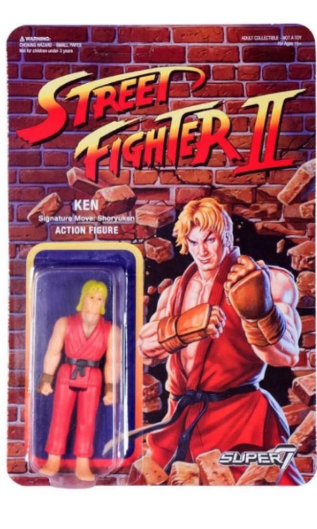 Street Fighter ReAction Figure - Ken, 興趣及遊戲, 玩具 & 遊戲類 - Carousell
