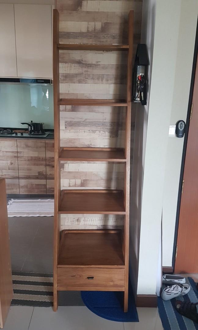Teak Ladder Shelf, Furniture & Home Living, Furniture, Shelves ...