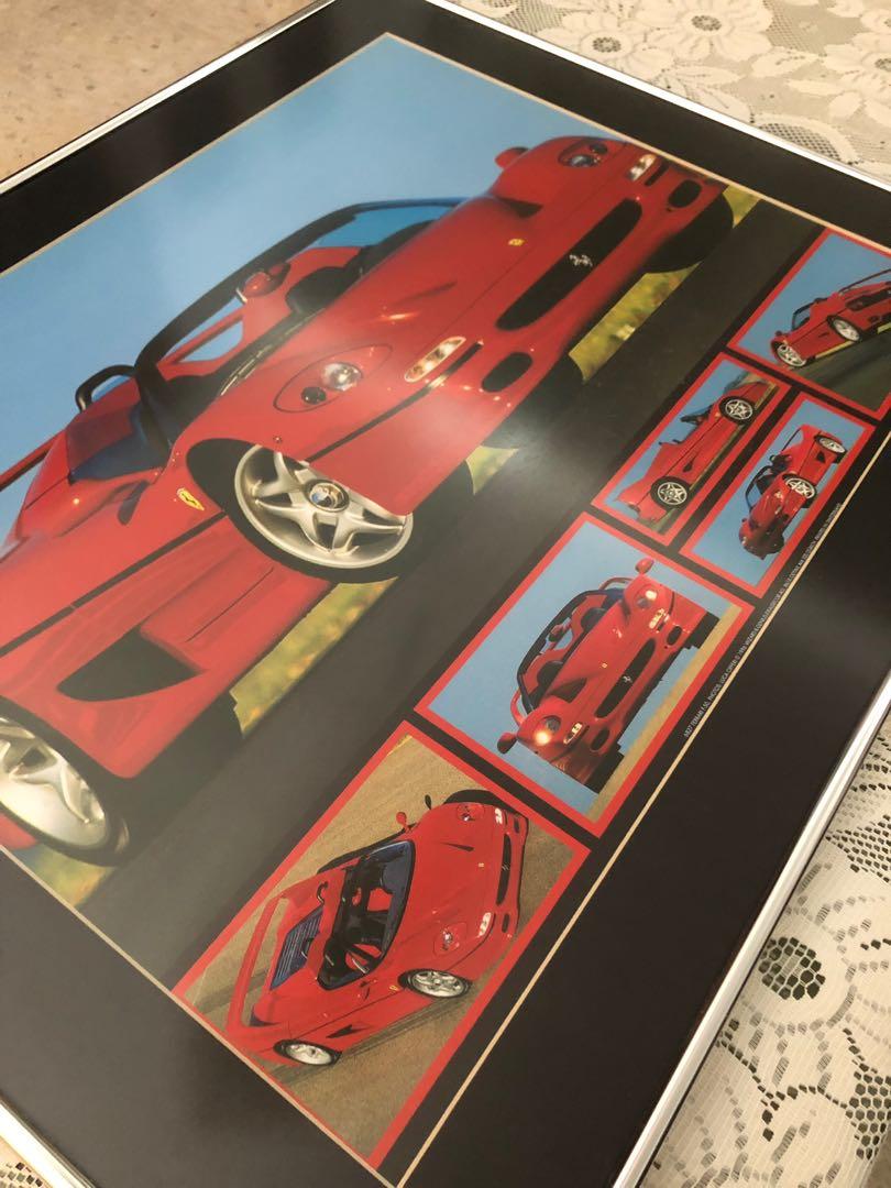 Vintage Red Car Wall Frame, Hobbies & Toys, Stationery & Craft, Art ...